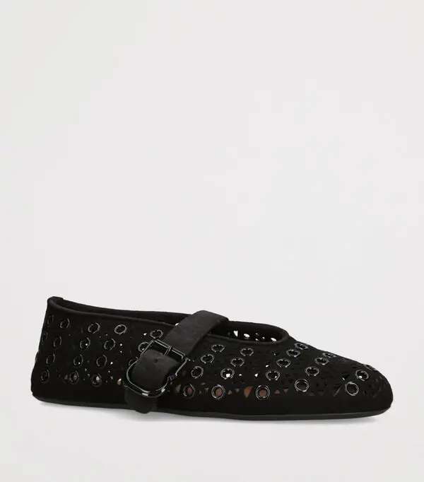 Alaïa Suede Vienne Ballet Flats