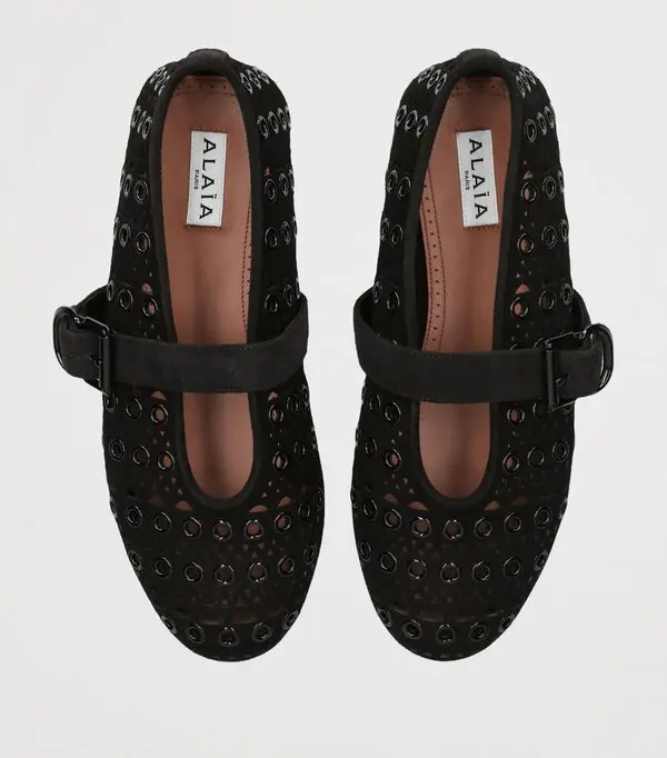 Alaïa Suede Vienne Ballet Flats