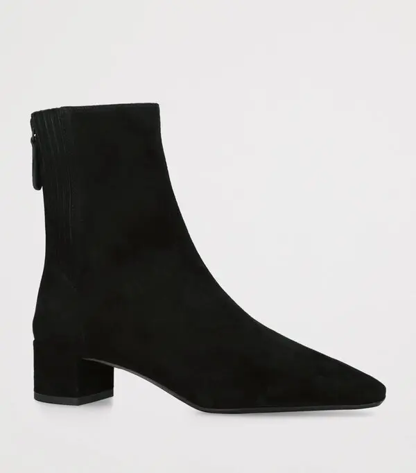 AQUAZZURA Suede Saint Honor Ankle Boots