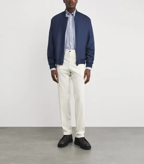 Paul & Shark Linen Stripe Shirt - Blue