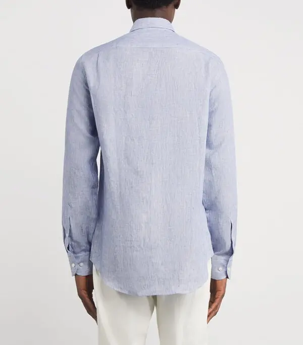 Paul & Shark Linen Stripe Shirt - Blue