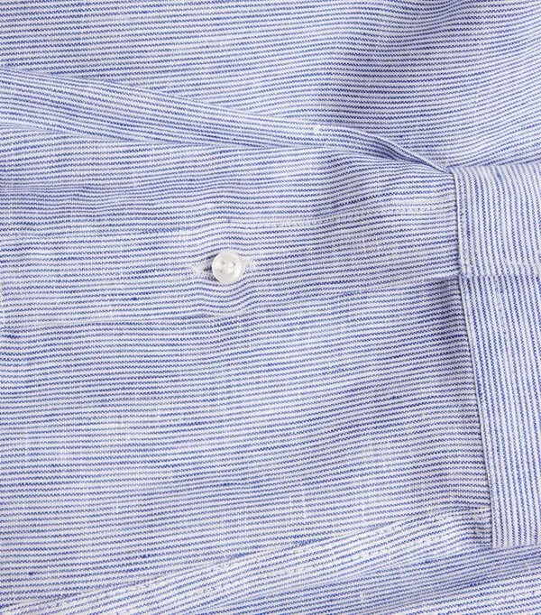 Paul & Shark Linen Stripe Shirt - Blue