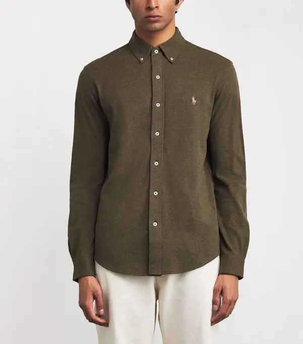 Polo Ralph Lauren Cotton Featherweight Mesh Shirt - Green