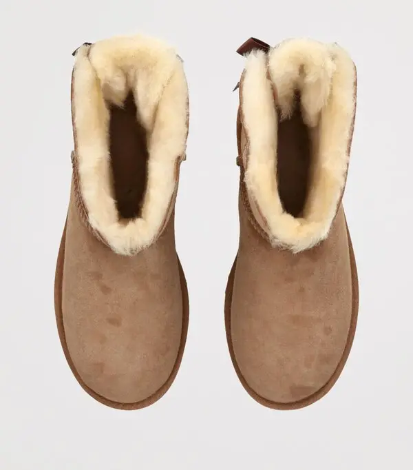 UGG Mini Bailey Bow Ii Ankle Boots - Beige
