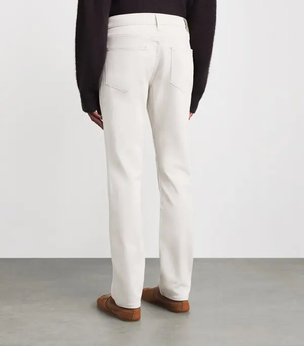 Paige Federal Slim-straight Jeans - Silver