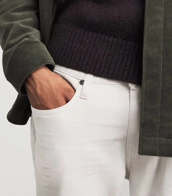 Paige Federal Slim-straight Jeans - Silver