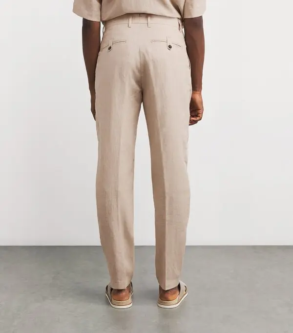 Eleventy Linen Tailored Trousers