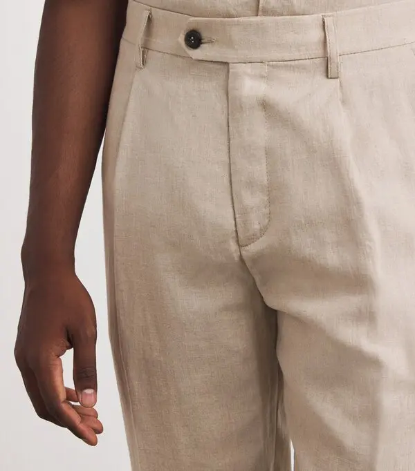 Eleventy Linen Tailored Trousers