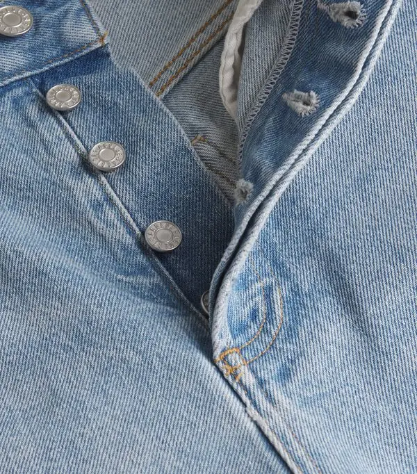 AGOLDE Dame Wide-leg Denim Shorts - Blue