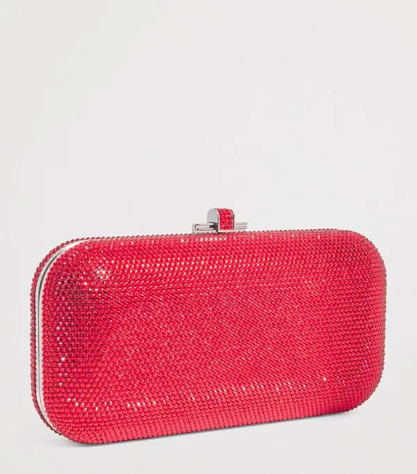 Judith Leiber Crystal-embellished Clutch Bag - Red