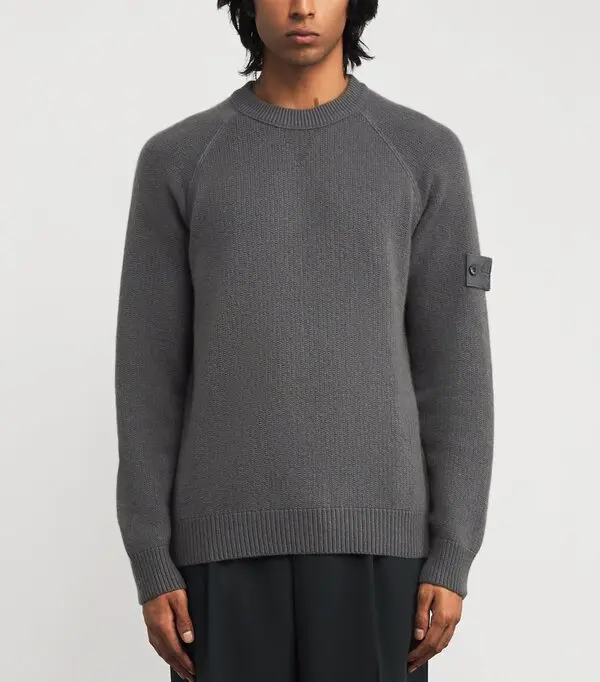 Stone Island Cashmere Crew-neck Sweater - Grey