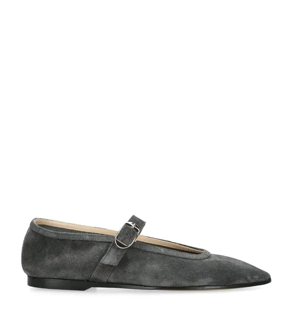 Le Monde Beryl Suede Mary Jane Ballet Flats