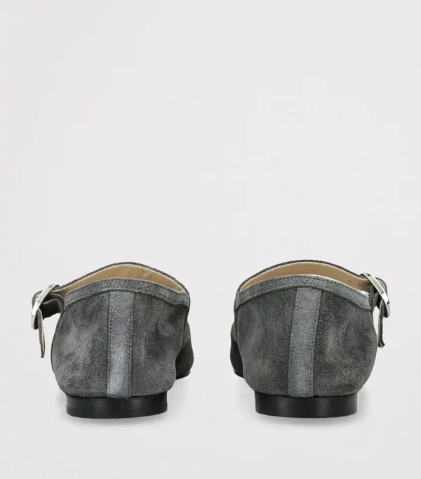 Le Monde Beryl Suede Mary Jane Ballet Flats