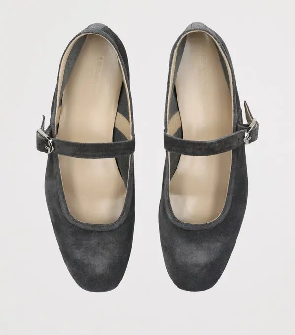 Le Monde Beryl Suede Mary Jane Ballet Flats