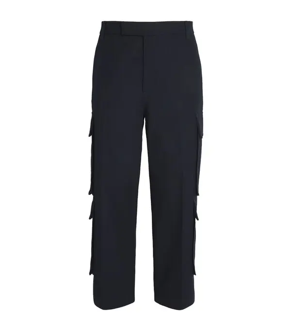 Thom Browne Cotton Cargo Trousers - Navy