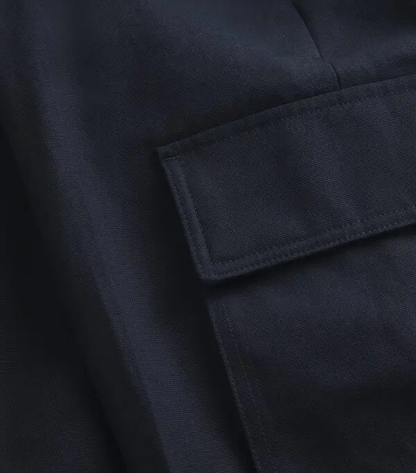 Thom Browne Cotton Cargo Trousers - Navy