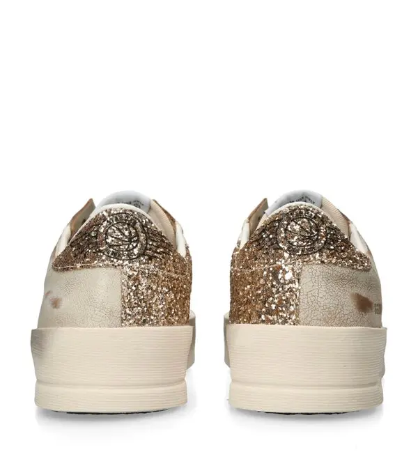 GOLDEN GOOSE Leather Stardan Sneakers - White