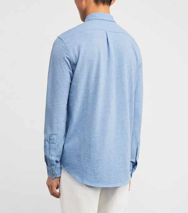 Polo Ralph Lauren Cotton Featherweight Mesh Shirt - Blue