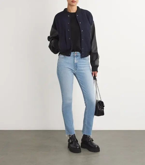 MOTHER The Dazzler Ankle Fray Jeans