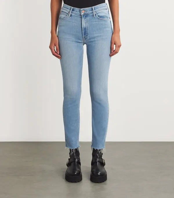 MOTHER The Dazzler Ankle Fray Jeans