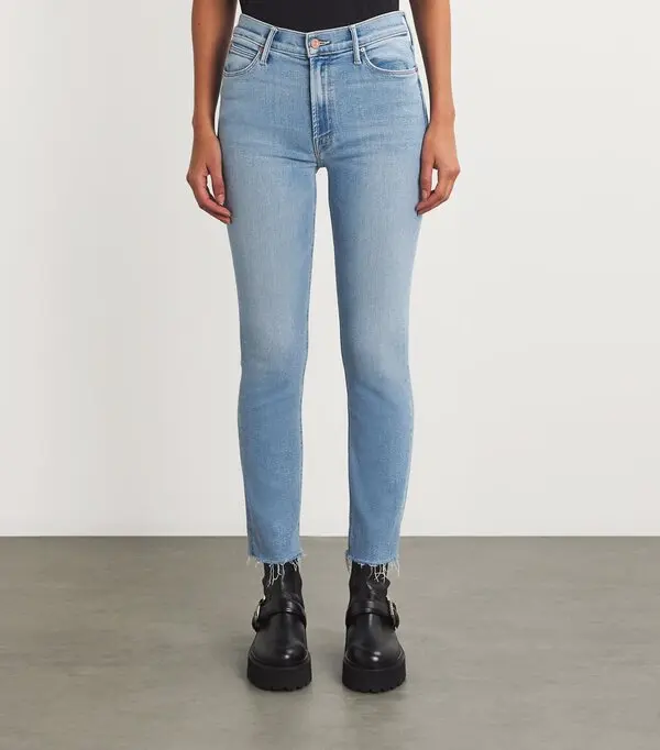 MOTHER The Dazzler Ankle Fray Jeans