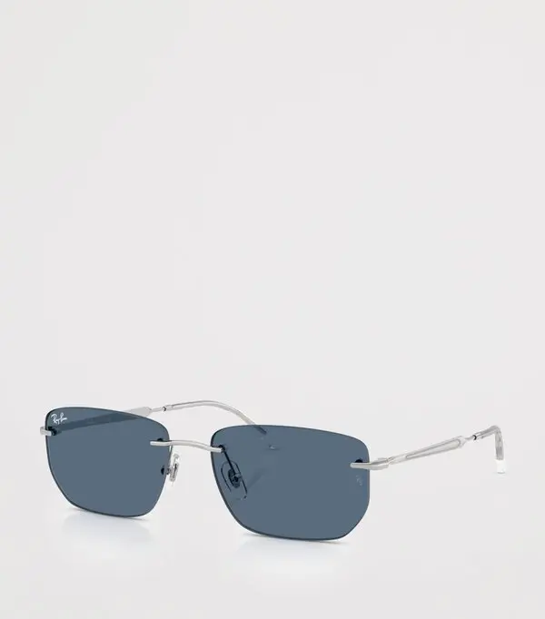 Ray-ban Metal Irregular Sunglasses - Silver