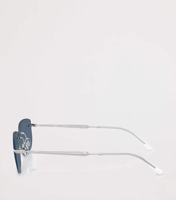Ray-ban Metal Irregular Sunglasses - Silver