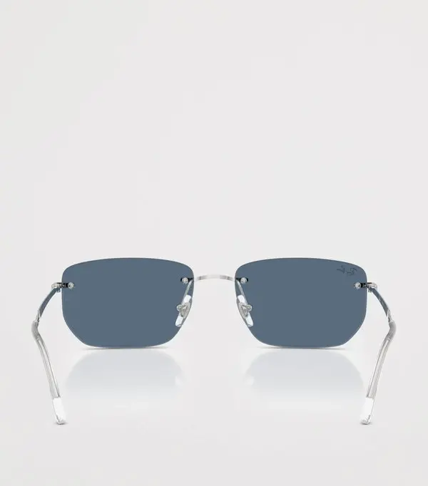 Ray-ban Metal Irregular Sunglasses - Silver