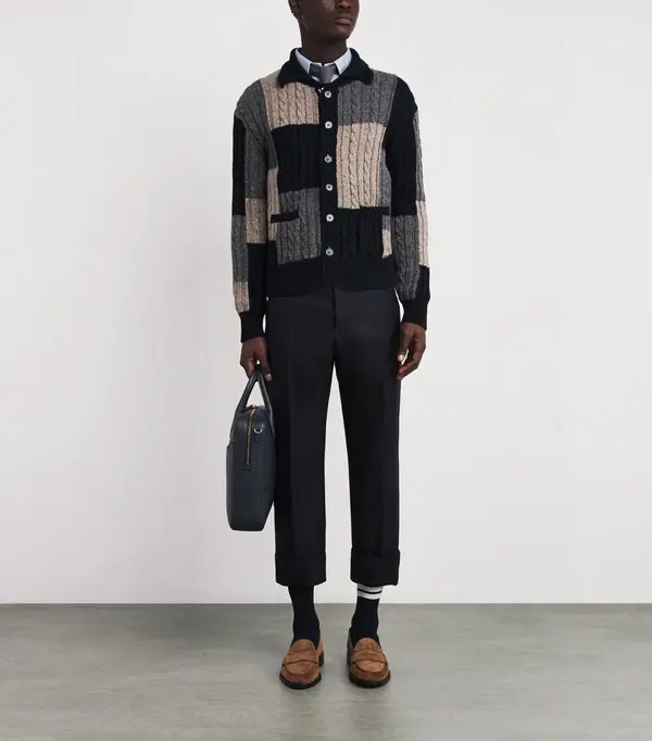 Thom Browne Leather Varsity Penny Loafers - Brown
