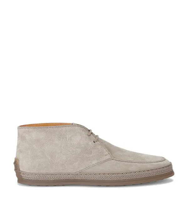 TOD'S Suede Gomma Desert Boots