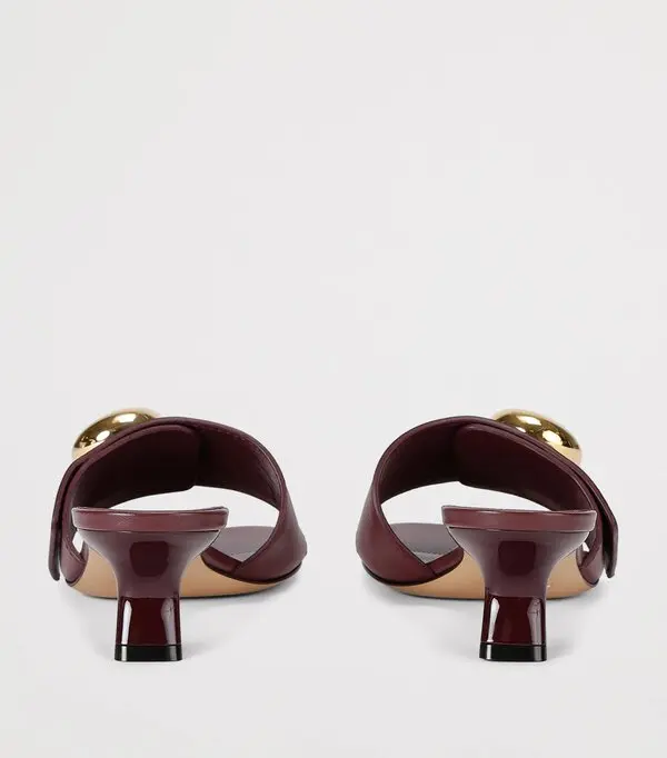 Loewe Leather Pebble Mules