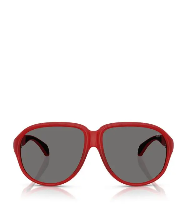 Moncler Injected Halcyonne Me8001 Sunglasses - Red