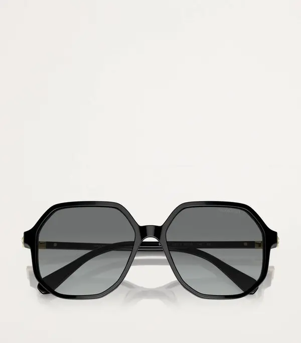 SWAROVSKI Sk6003 Embellished Oversized Sunglasses - Black