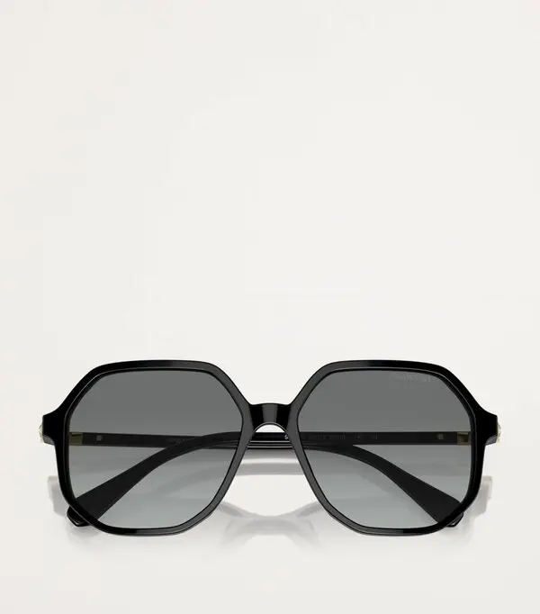 SWAROVSKI Sk6003 Embellished Oversized Sunglasses - Black