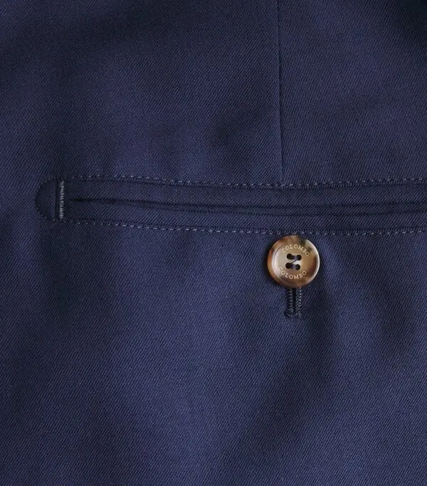 Colombo Worsted Cashmere Pleated Trousers