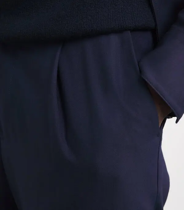 Colombo Worsted Cashmere Pleated Trousers