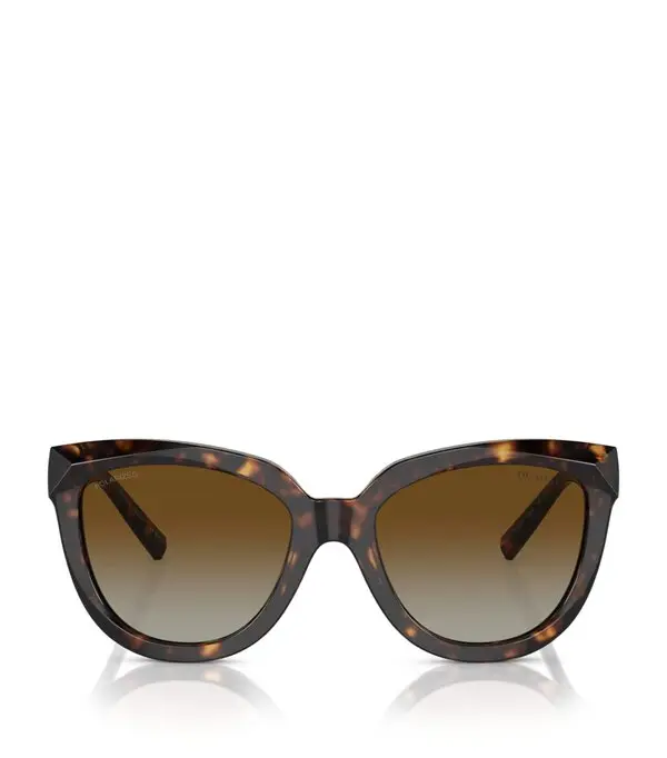 Tiffany & Co. Acetate Cat Eye Sunglasses - Brown