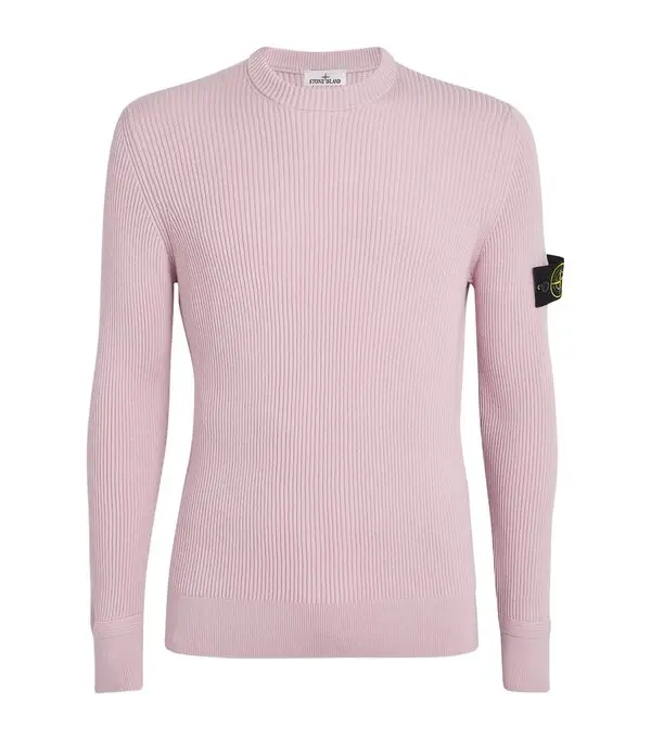 Stone Island Virgin Wool Sweater - Pink