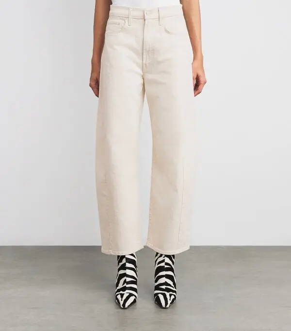 MOTHER The Half-pipe Wide-leg Jeans - Ivory