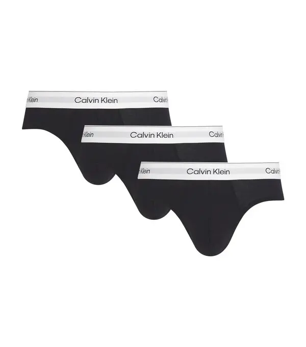 Calvin Klein Cotton Stretch Icon Hip Briefs - Black