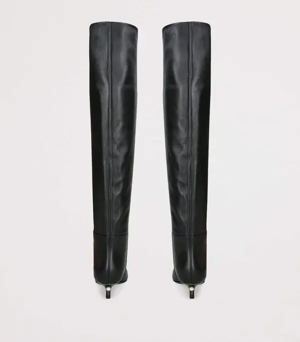 ALEVI MILANO Leather Derby Knee-high Boots