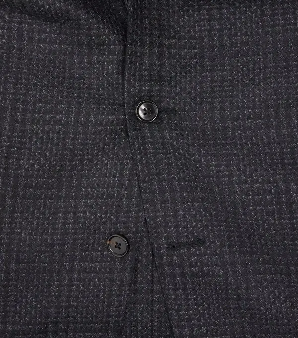 Corneliani Virgin Wool Check Blazer