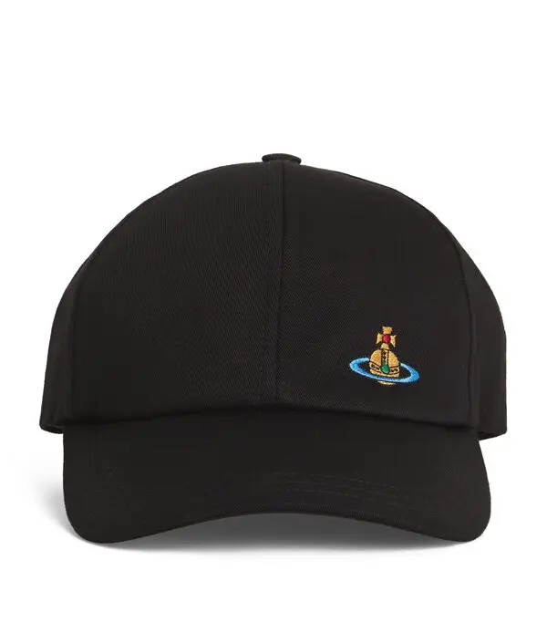 VIVIENNE WESTWOOD Cotton Orb Baseball Cap - Black