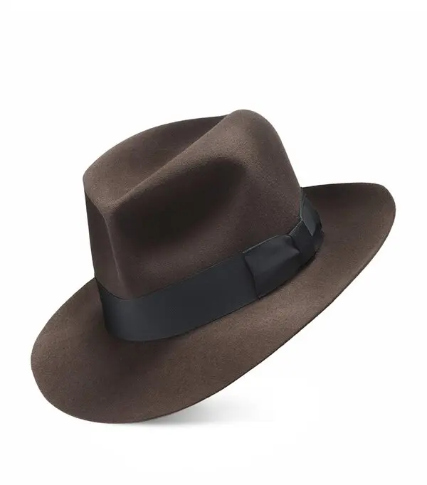 SWAINE Rabbit Felt Fedora - Brown