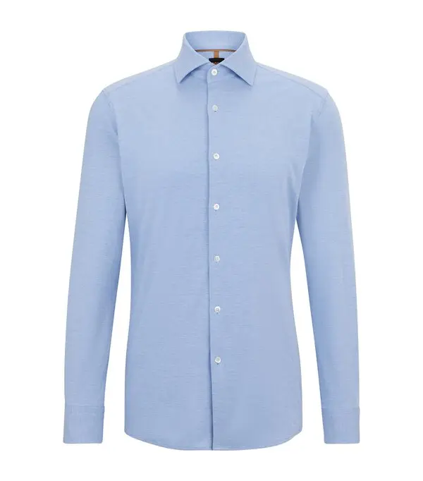 BOSS Cotton-blend Shirt - Blue