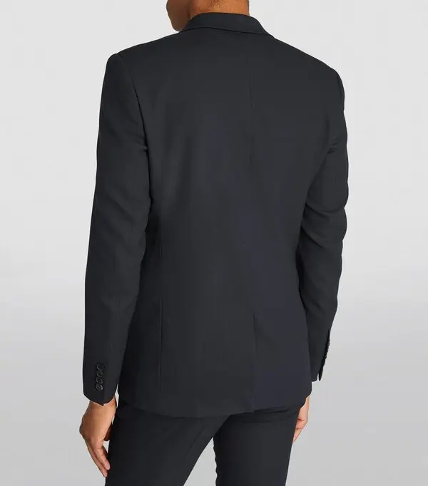 Sandro Wool Suit Jacket - Blue