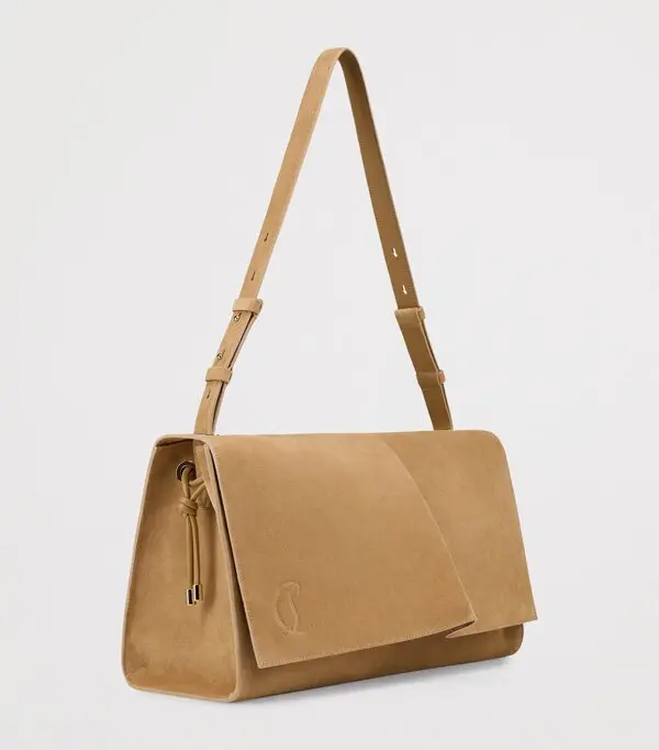 CHRISTIAN LOUBOUTIN Large Suede Shoulder Bag