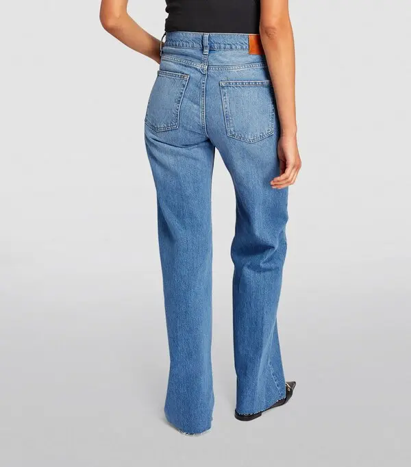 ANINE BING Hugh Wide-leg Jeans - Blue