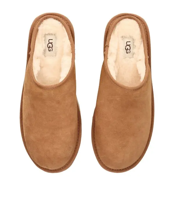 UGG Classic Suede Slippers - Beige