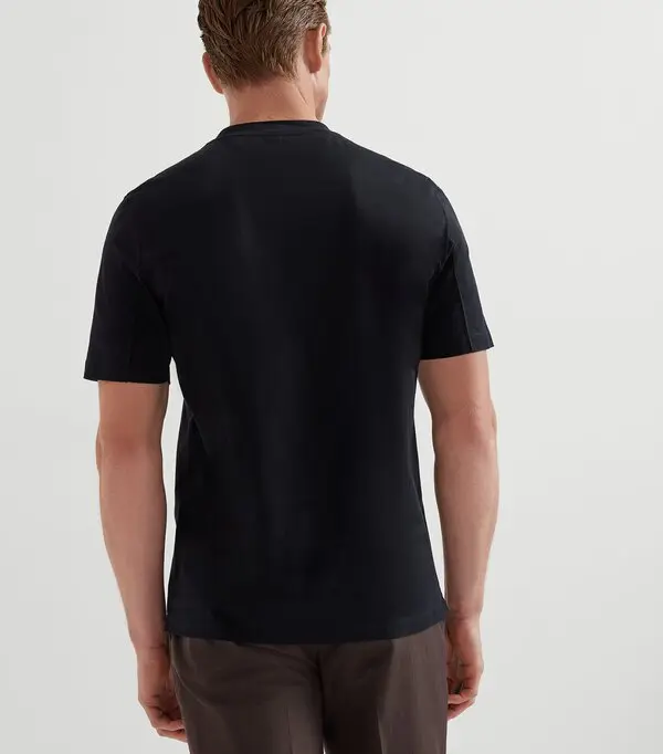 Brunello Cucinelli Cotton Crew-neck T-shirt - Black